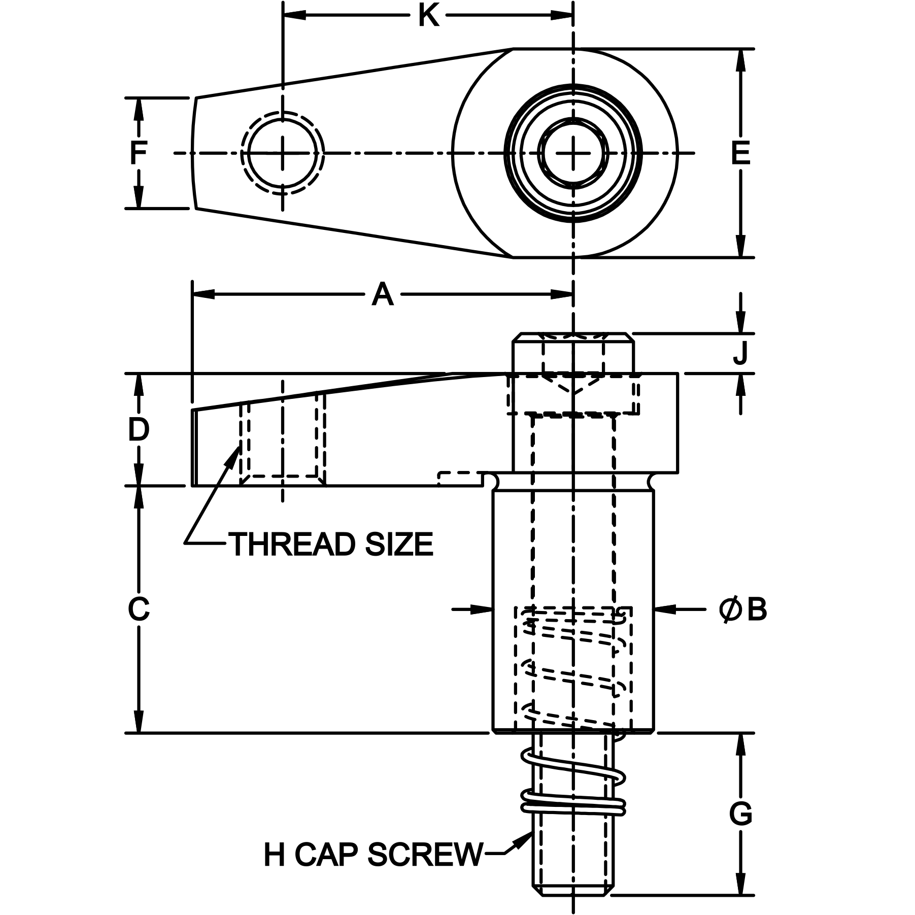 Hook Clamps - Tapped Long Arm (Socket Head) | Carr Lane